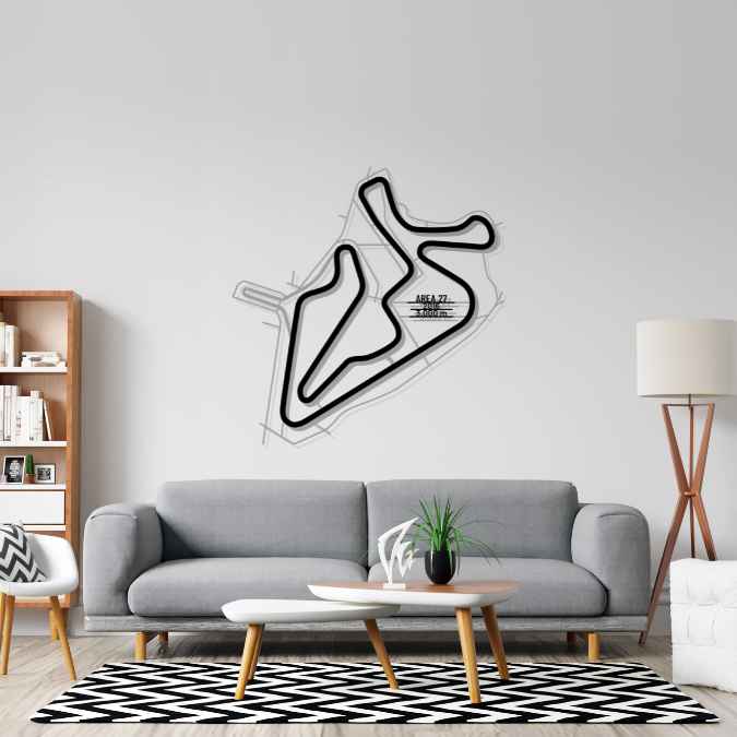 Area 27 Motorsports Park Metal Wall Art – Petrolvibes EU