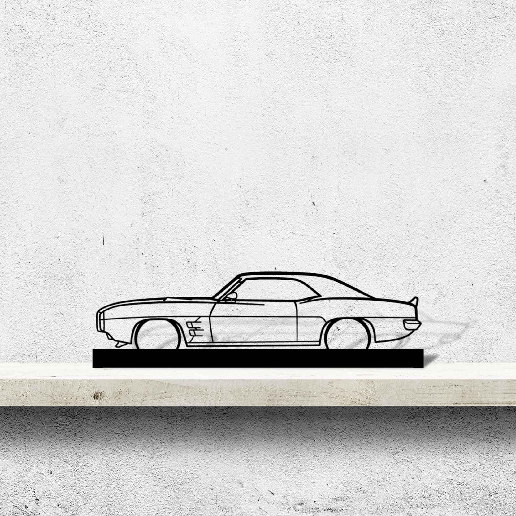 Firebird 1969 Silhouette Metal Art Stand – Petrolvibes EU