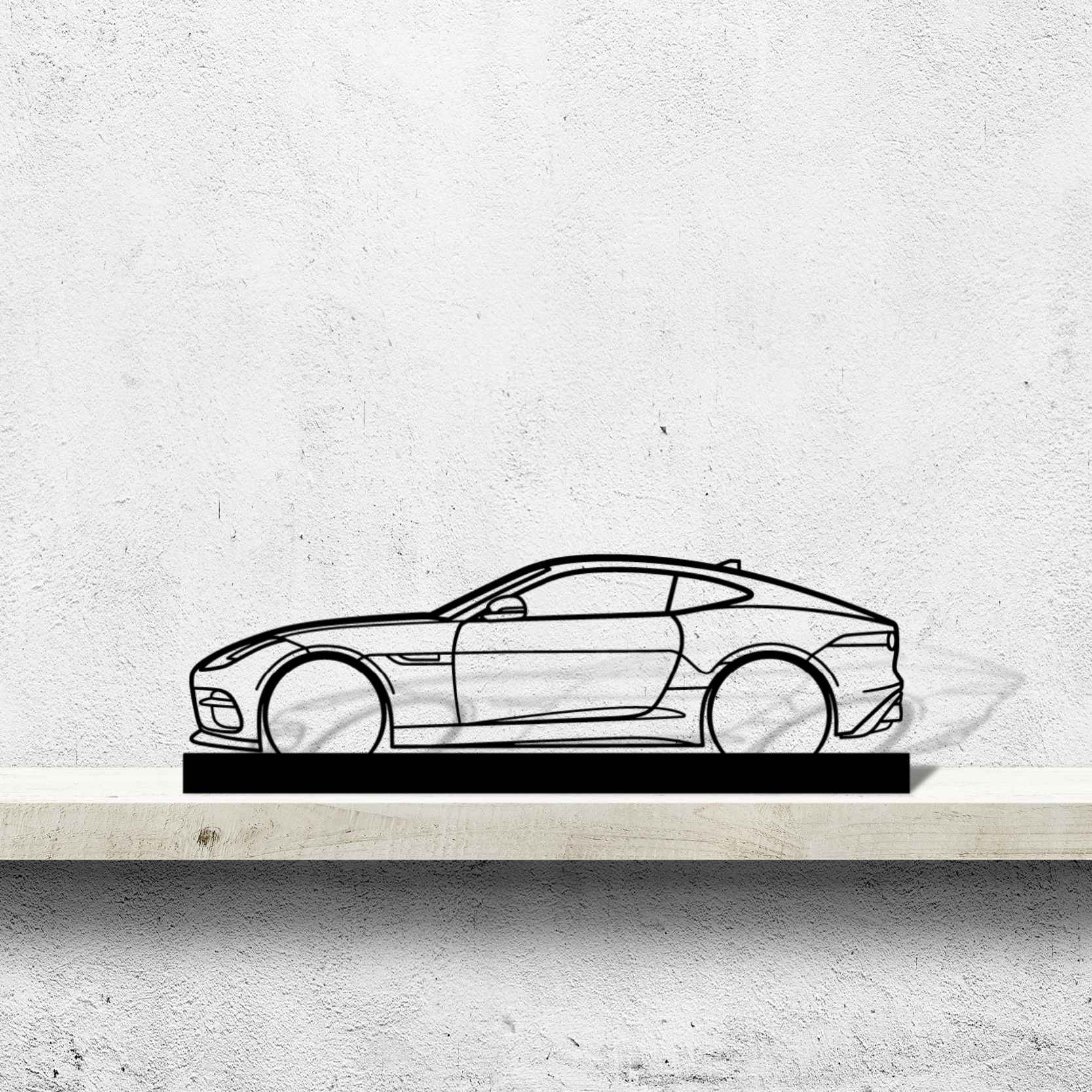 F-Type R Silhouette Metal Art Stand – Petrolvibes EU